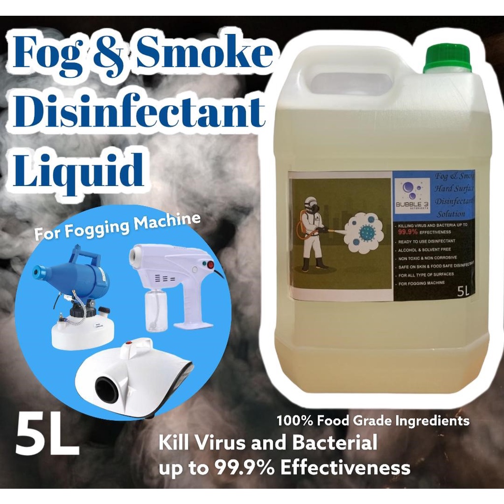 Fog & Smoke All Surface Disinfectant Solution 5L /Fogging sanitizer ...