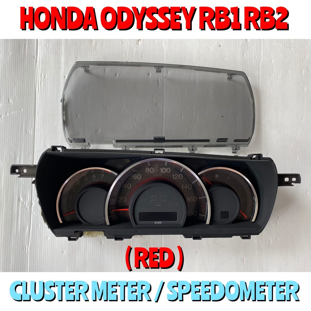 Honda Odyssey RB1 RB2 Cluster Meter ( Red Color ) / Speedometer / Car ...
