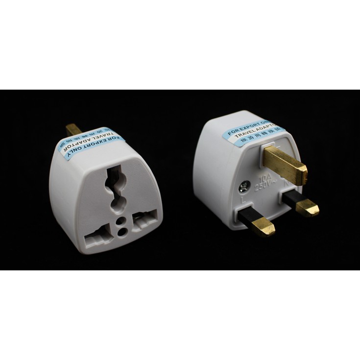 2pcs 3-Pin Universal Adapter Plug Head UK 3 Pin Malaysia China Plug ...
