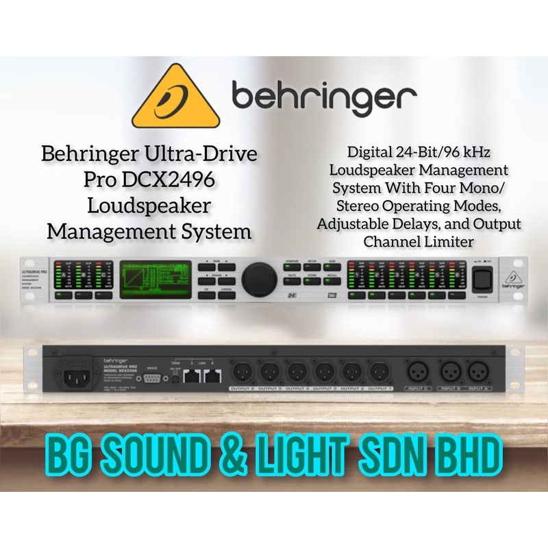 BEHRINGER DCX2496 Ultra-High Precision Digital 24-Bit/96 kHz ...