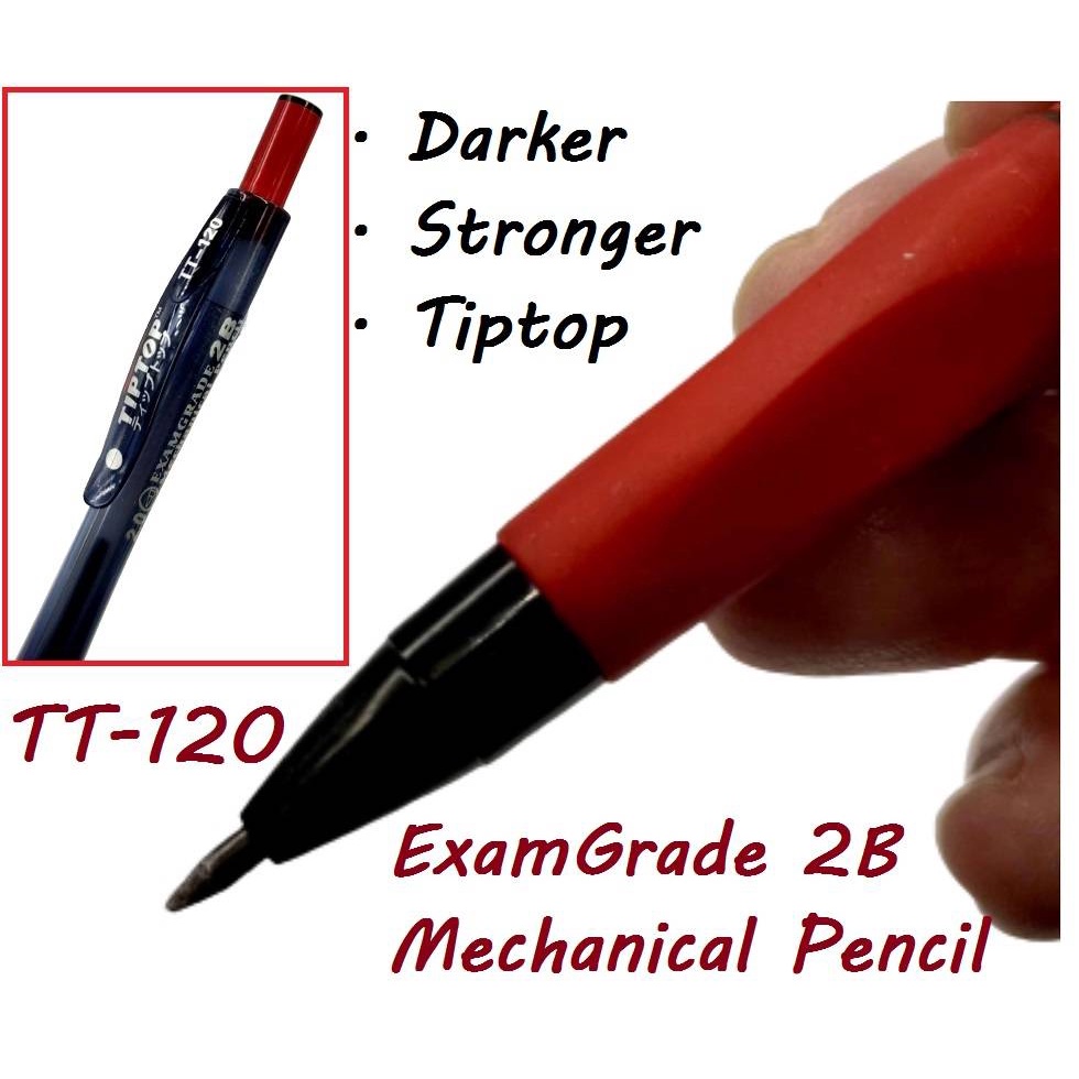 0.5mm & 2.0mm 2B Click Mechanical Pencil CLEAR STOCK | Exam Grade ...