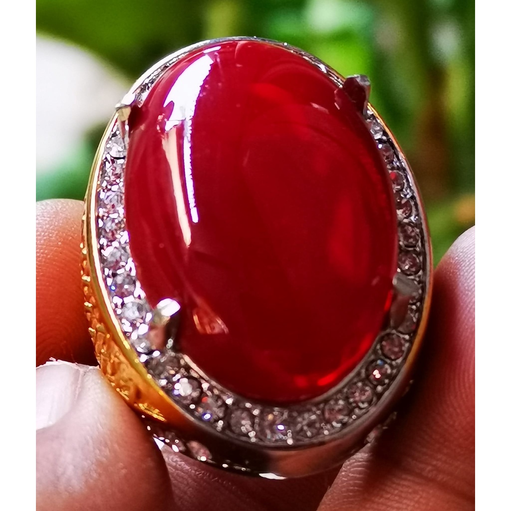 Red marjan jumbo crystal agate | Shopee Malaysia