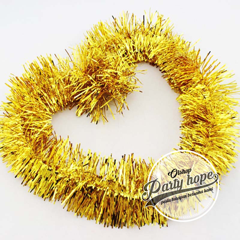 Slinger / tinsel / Christmas decoration / parcel / gold tassel slinger ...