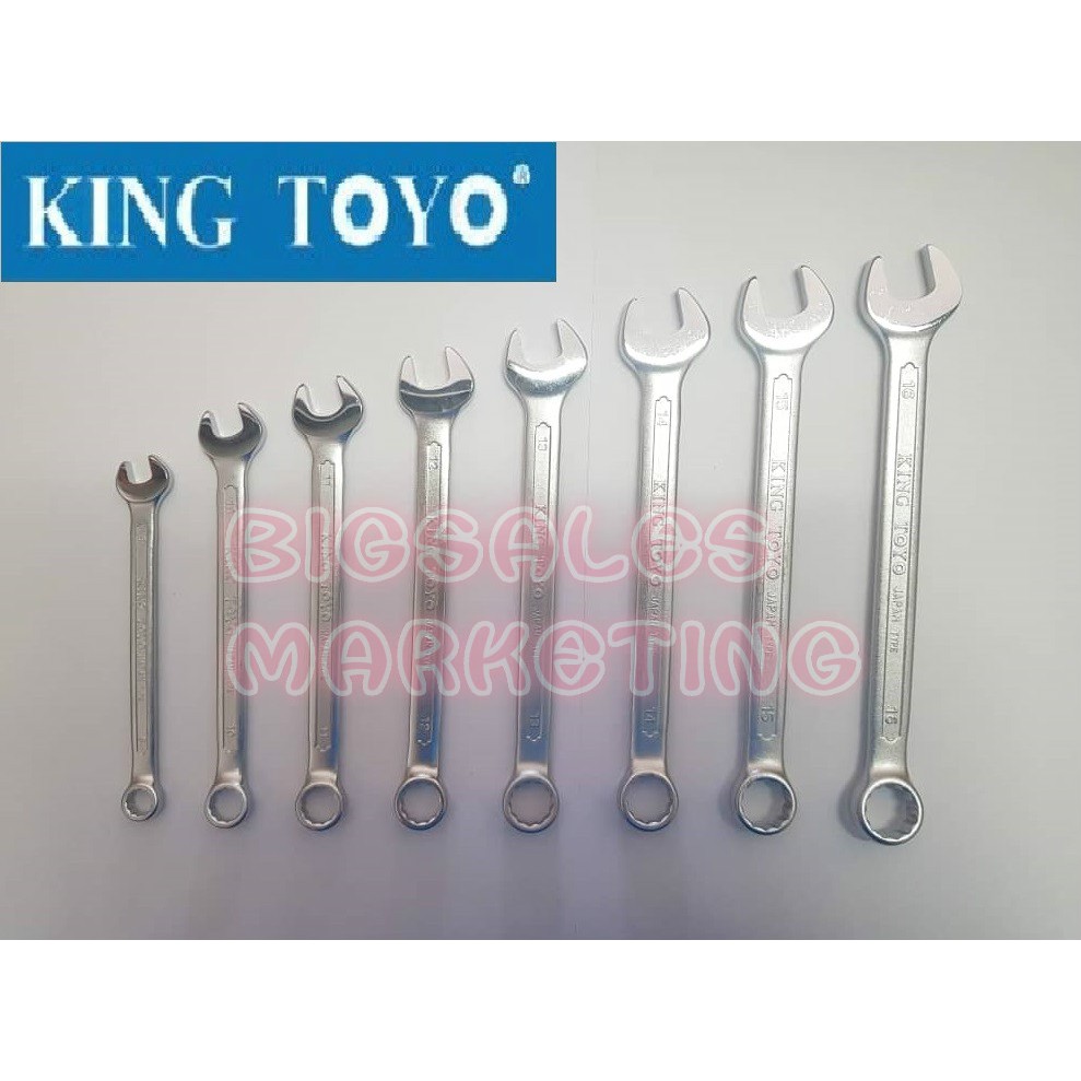 KING TOYO Common Ring Combination Spanner Wrench / Sepana | Shopee Malaysia
