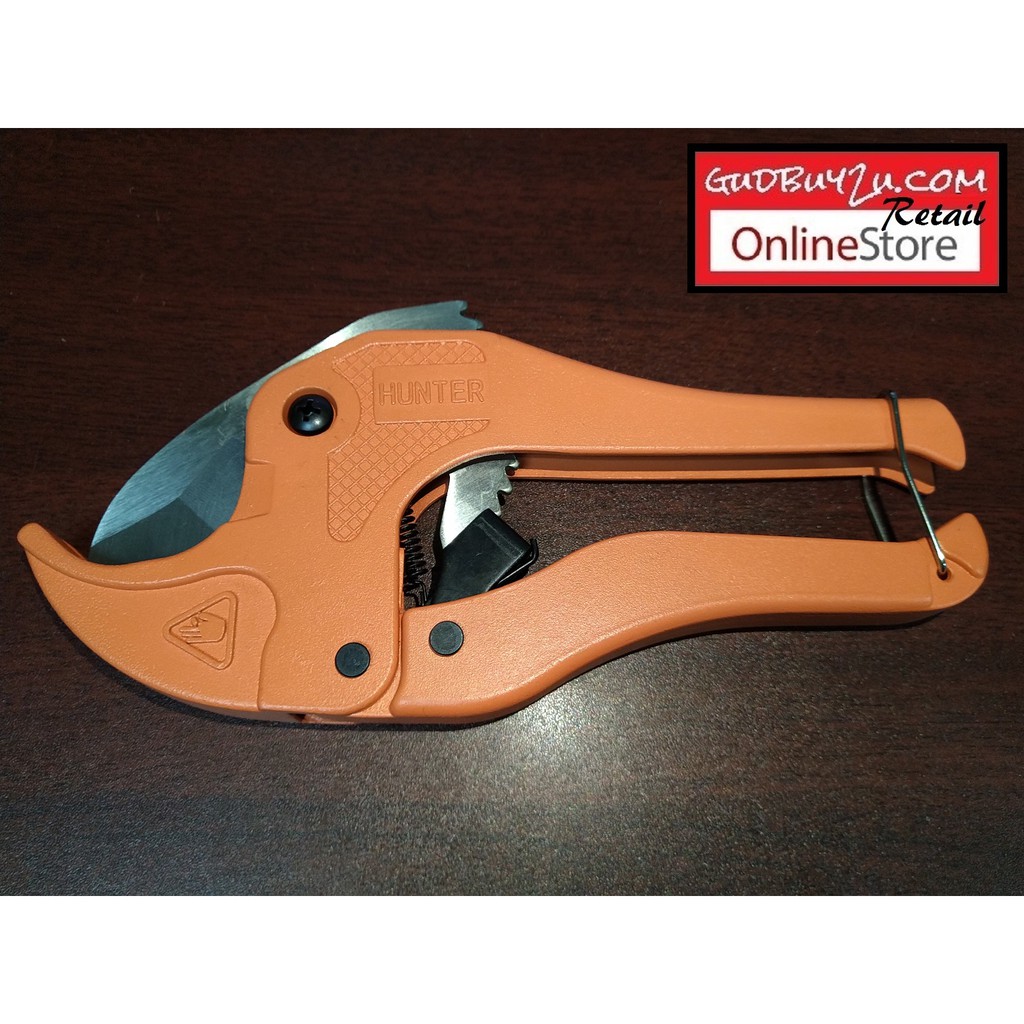 HUNTER HEAVY DUTY AUTOMATIC VINYL PVC PIPE CUTTER GUNTING PEMOTONG PAIP ...