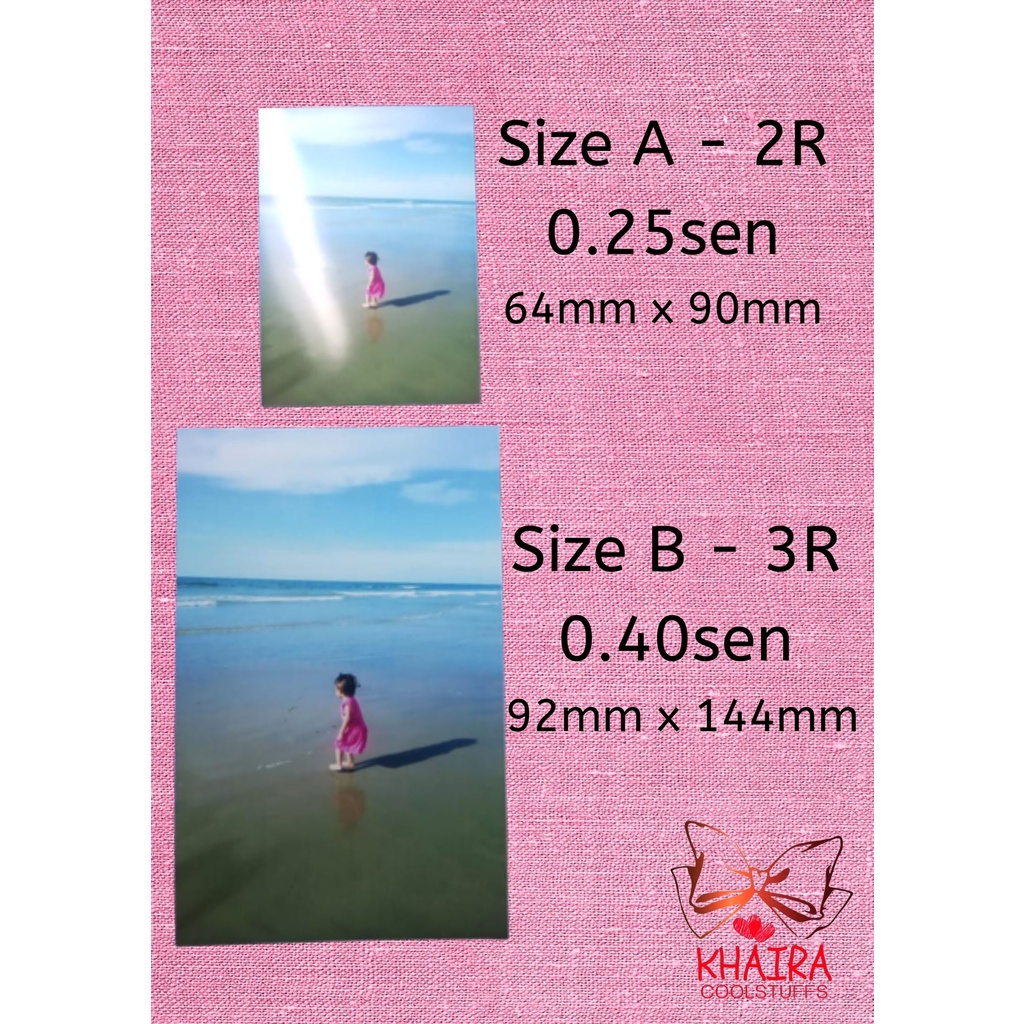 PRINT GAMBAR 3R/2R CUCI GAMBAR BAJET | Shopee Malaysia