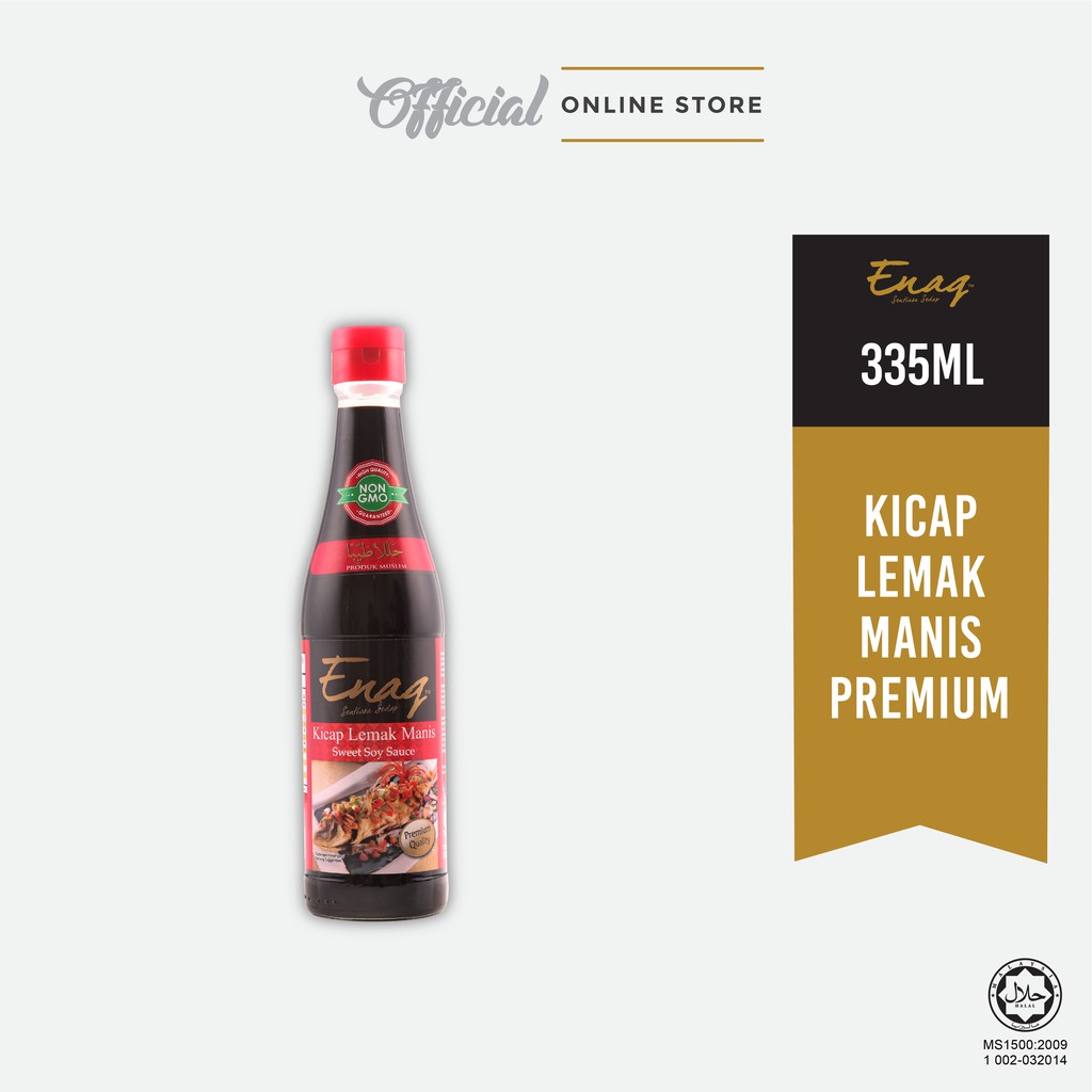 (NON-GMO) ENAQ Kicap Lemak Manis 360ml | Shopee Malaysia