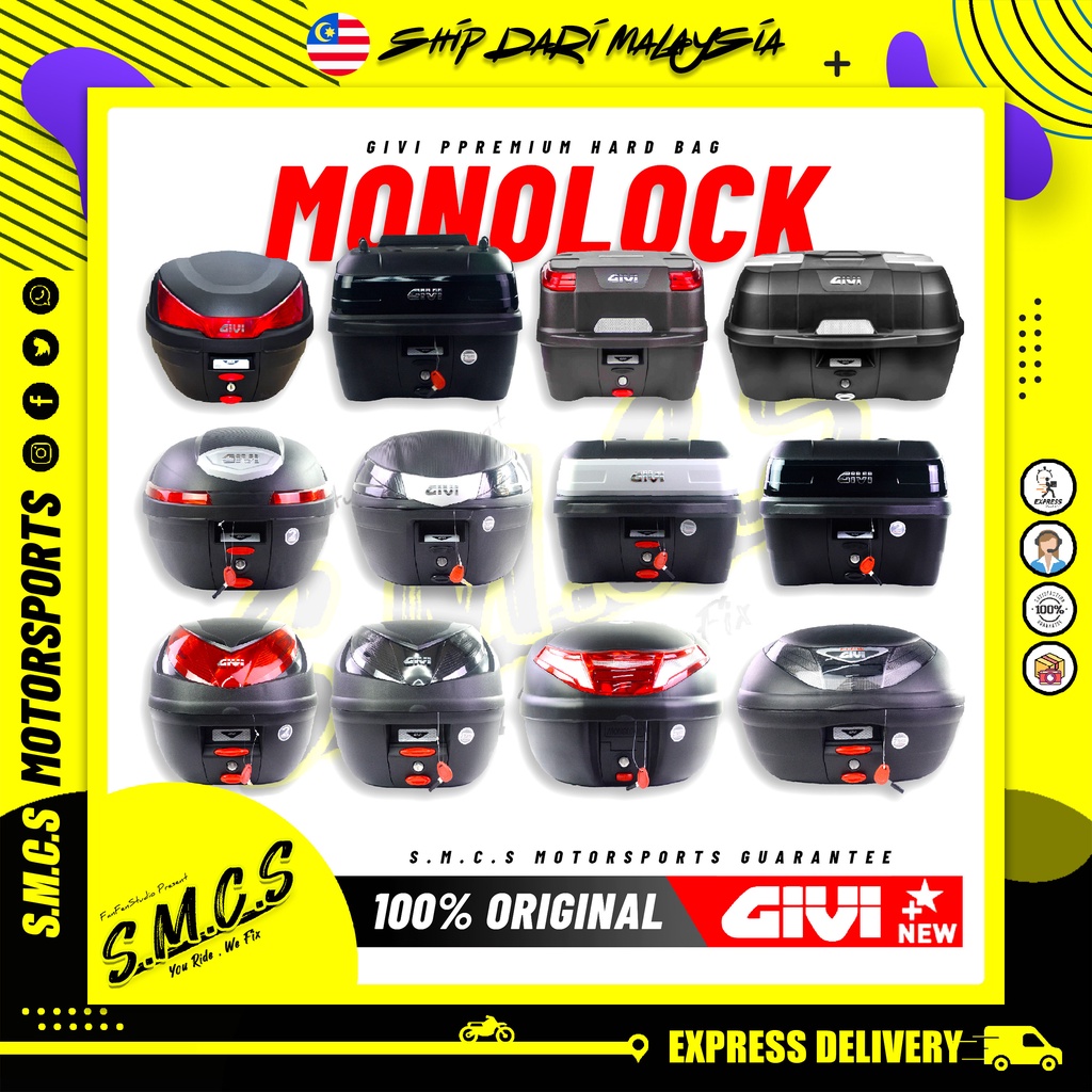 GIVI Monolock® Box B32N Bold/Black, B270N, B34NT, E250N/2, E30RN, B27N, B45NM, B33NM, ATLAS ...