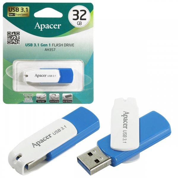 Apacer AH357 USB 3.2 Gen 1 Super Speed Flash Drive/Pendrive (32GB / 64GB) | Shopee Malaysia