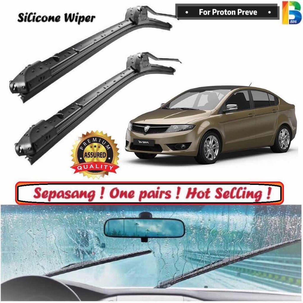 PROTON PREVE SILICONE WIPER 1PAIRS(2PCS) Silicone Advance Cleaning ...