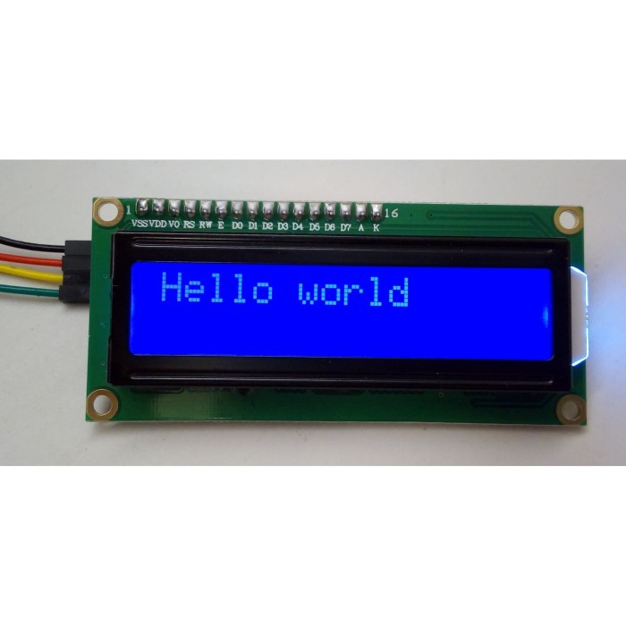 Fv176757 I2c 16X2 1602 Blue Lcd Character With Iic I2C 4-Wire Hyhth10 ...