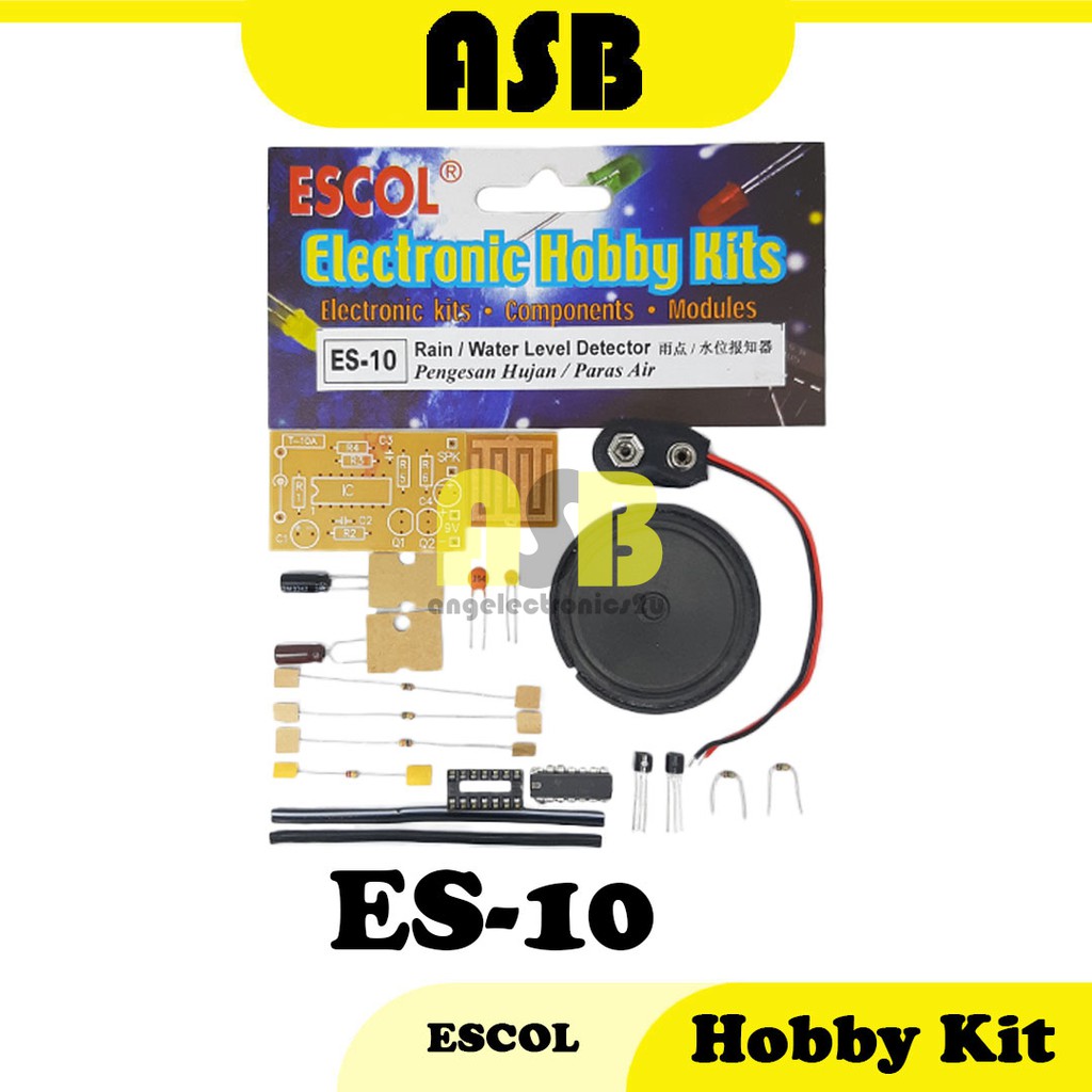 (1pc) ESCOL ES-10 Rain / Water Level Detector Electronic Hobby Kits ...