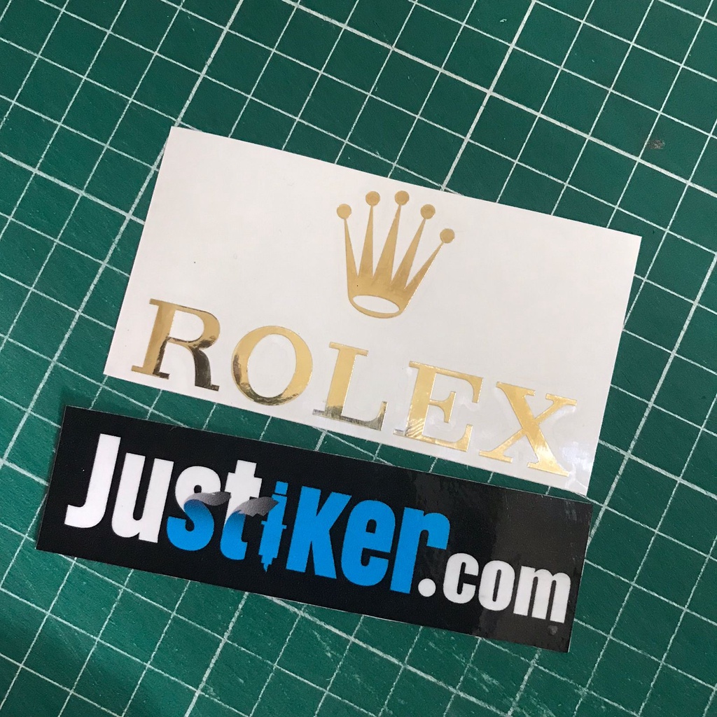 Rolex Logo Sticker Gold Chrome | Shopee Malaysia