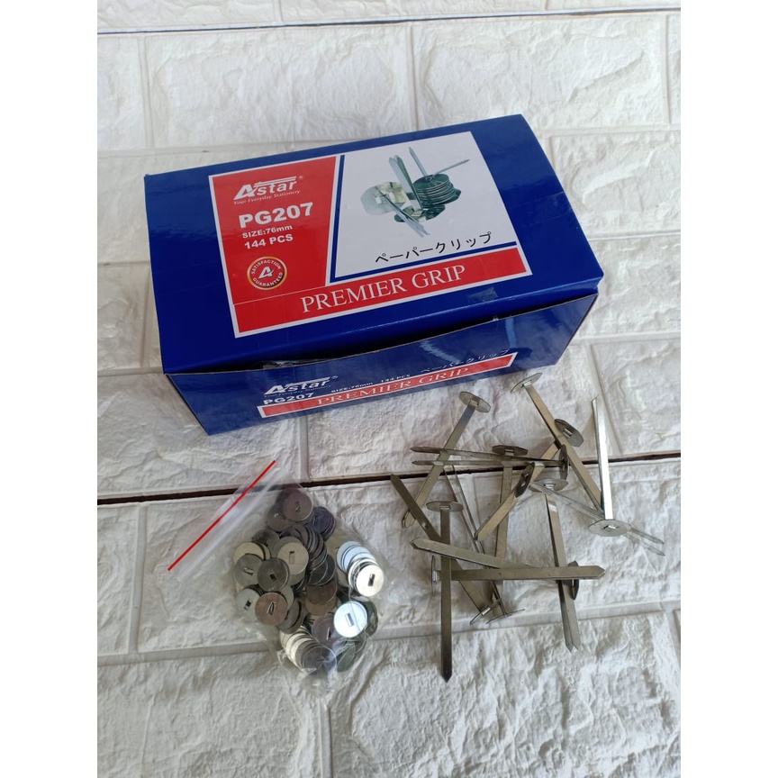 Stok Sedia Astar Premier Grip 144pcs / binder clip / paper binder ...