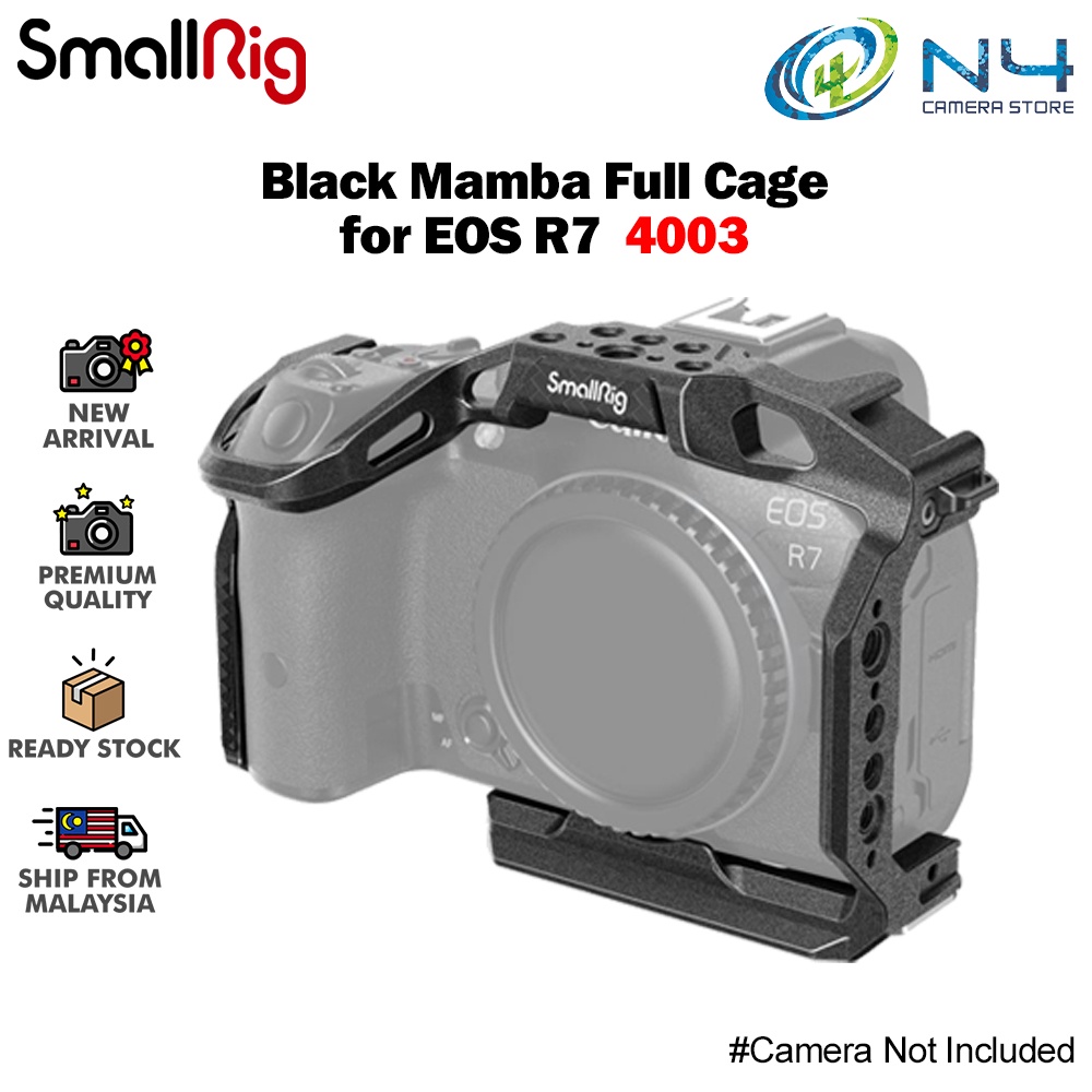 SmallRig Black Mamba Full Cage for EOS R7 R10 Camera Cage for Canon EOS ...