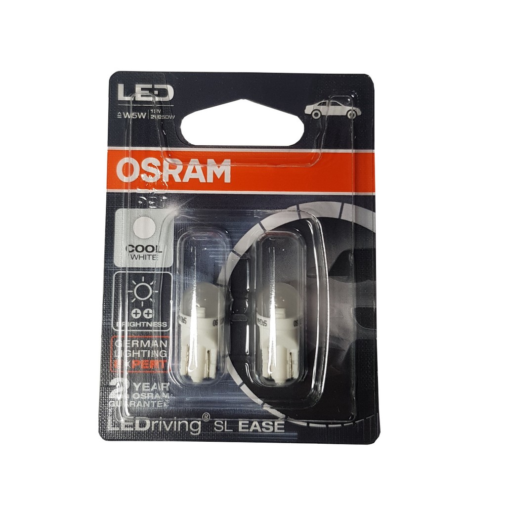 Original Osram LED (2825DW) T10 12V 1W Cool White 6000K OEM Bulbs ...