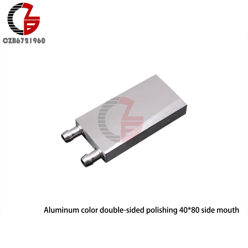 Preorder 40x80x12mm Aluminum Water Cooling Heatsink Block Radiator ...
