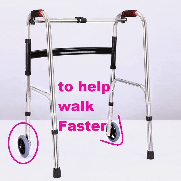 EngHong Walking Aid with Wheel, S type Walking Aids, 4legs Walking Aid ...