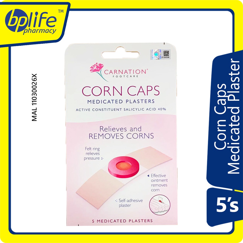 Carnation Corn Caps Medicated Plaster 5s | Shopee Malaysia