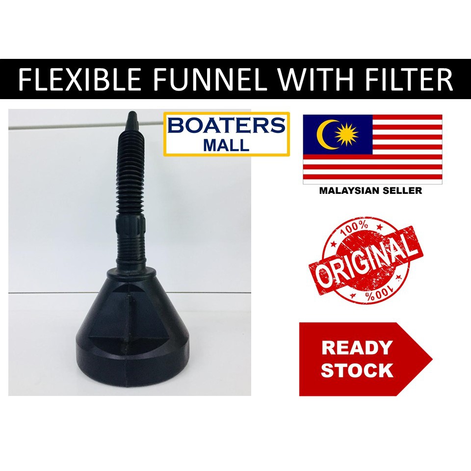 FLEXIBLE FUNNEL WITH FILTER -BOATERS MALL | Shopee Malaysia