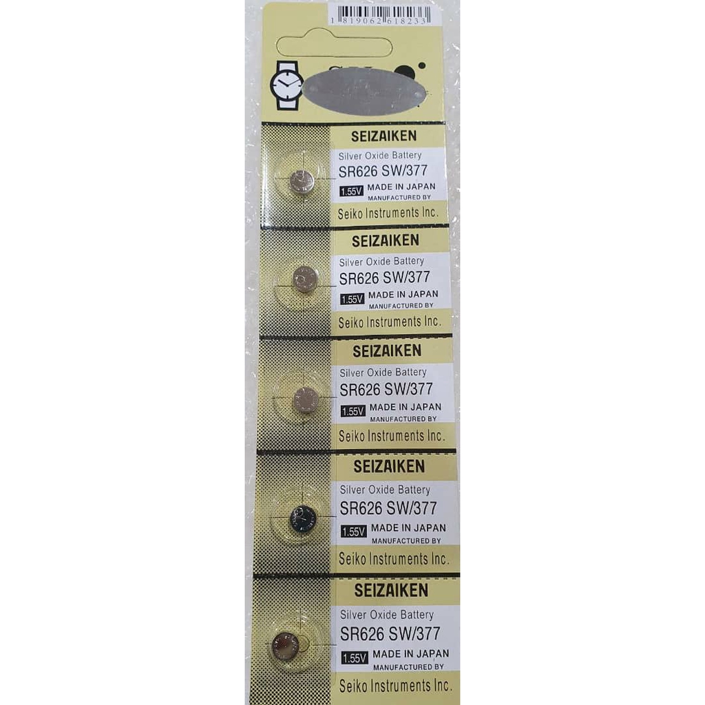 SEIZAIKEN 377 SR626SW GENUINE SEIKO JAPAN CELL 1.55V BATTERY SR626 sr ...