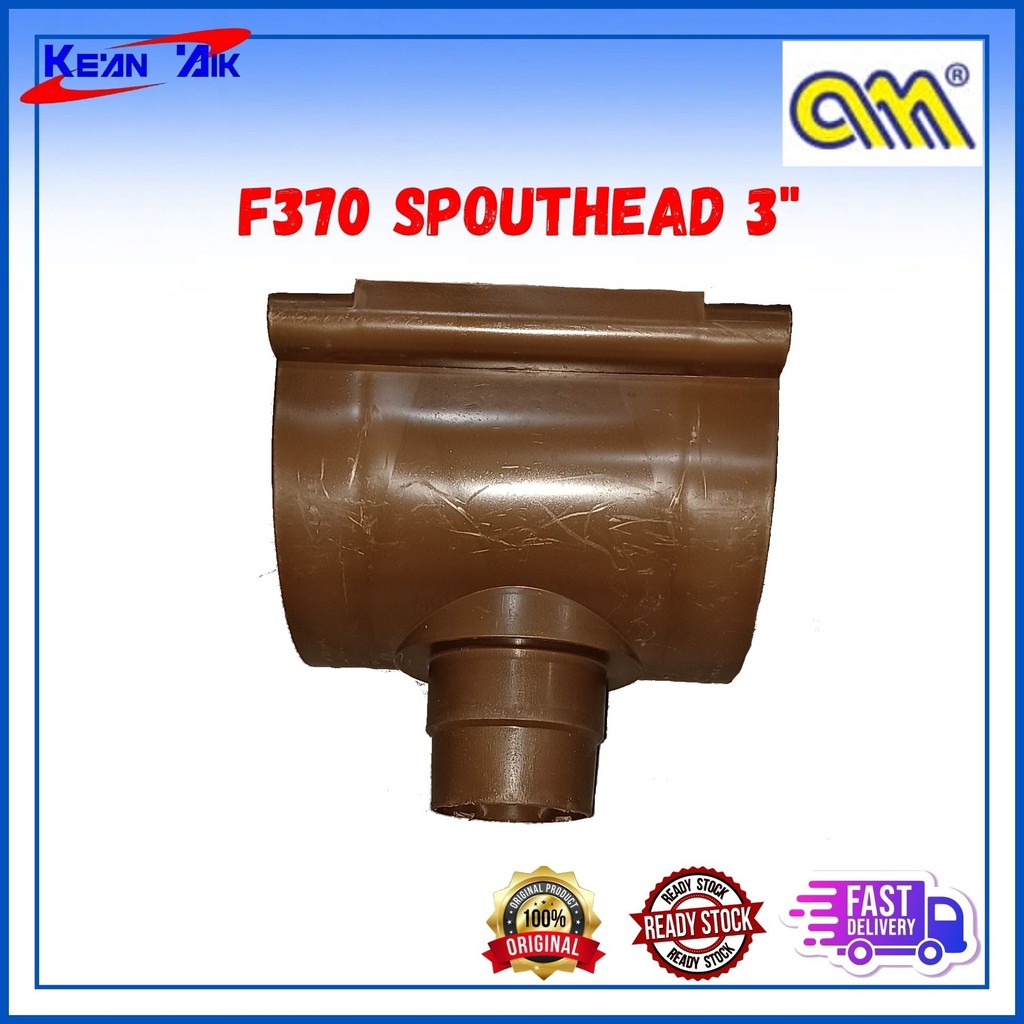 F370 Arensi-Marley Pvc Gutter Spouthead 3" (Brown) | Shopee Malaysia