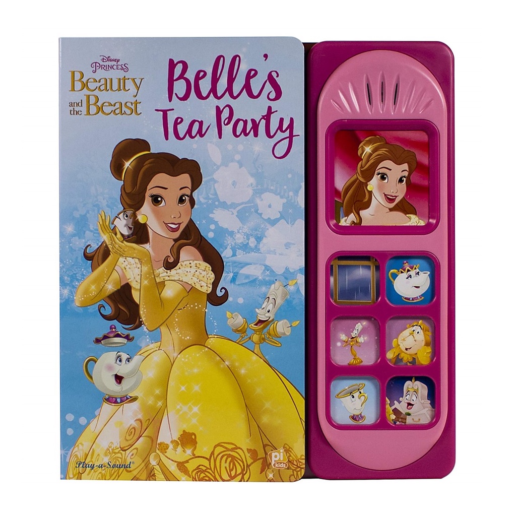 Disney Princess Sound Book For Kids with 7 Buttons Beauty & the Beast ...