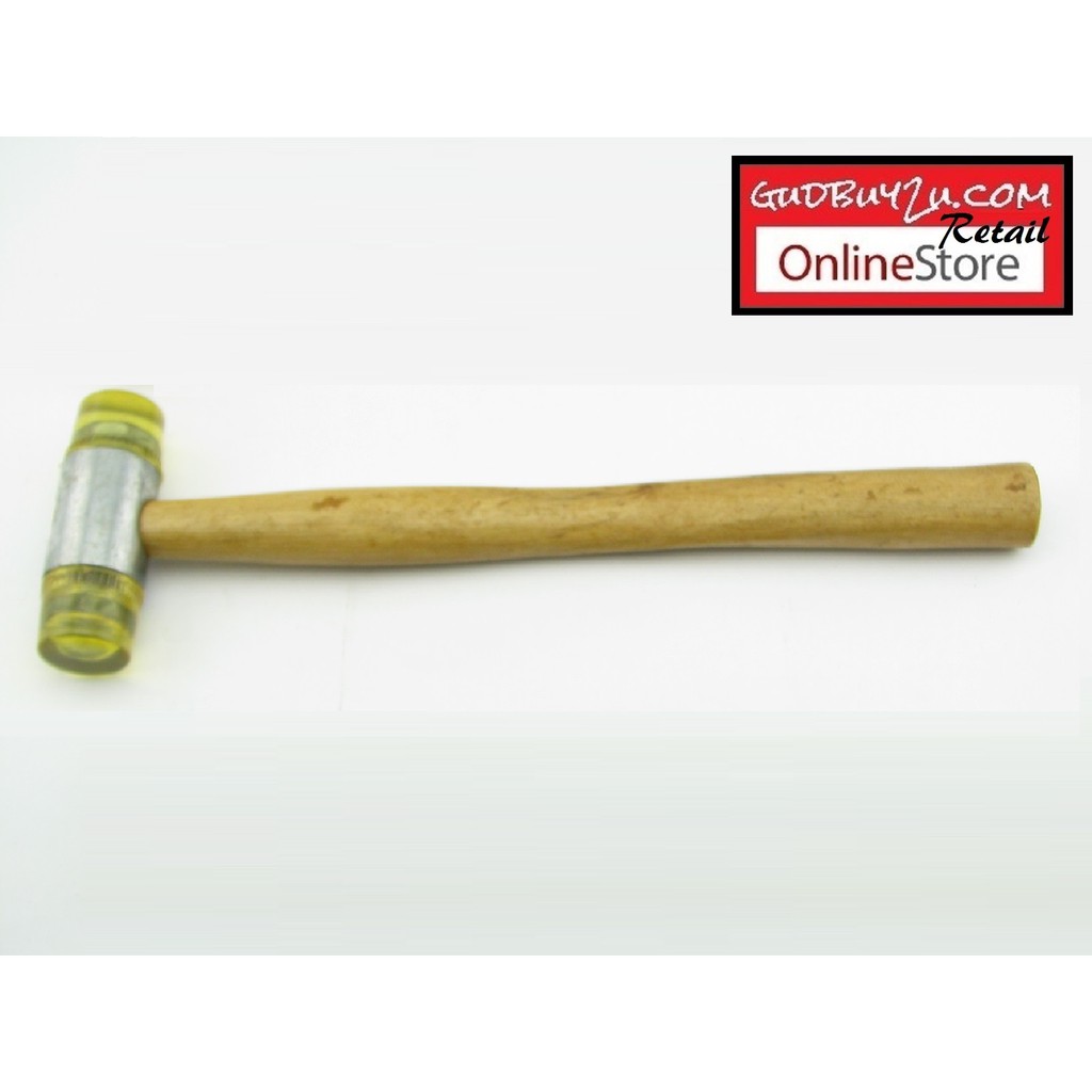 YELLOW PLASTIC MALLET WITH WOOD HANDLE TUKUL PLASTIK – 22MM | Shopee ...