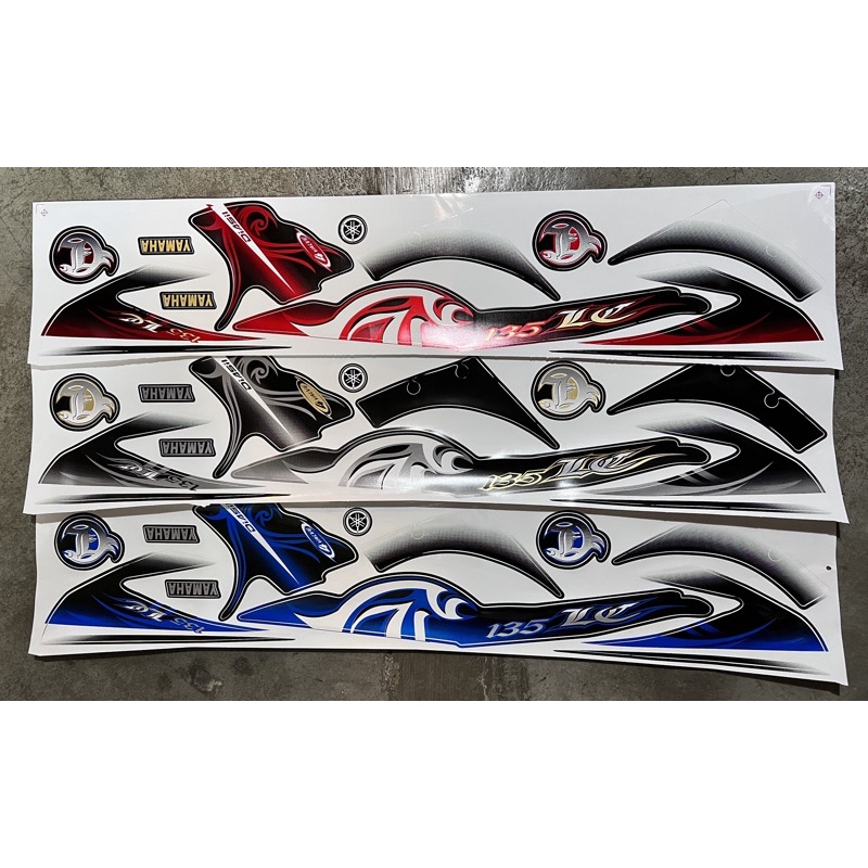 YAMAHA LC135 V1 5S CLUTCH LC 135 STRIPE (5) LC135 LC 135 5S STICKER BODY | Shopee Malaysia