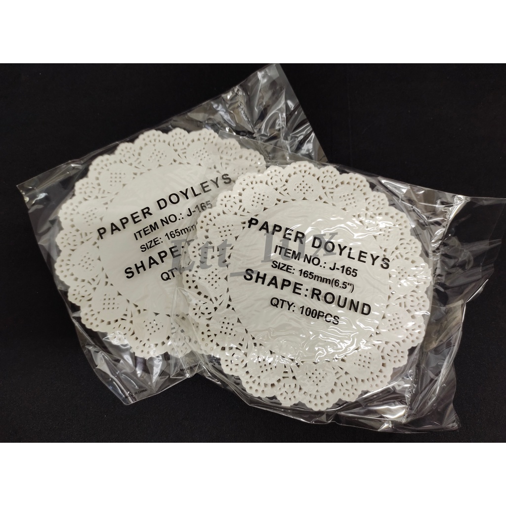 White Paper Doylies / Lace Paper /Kertas Barang Kuih / Cake Paper Multi ...