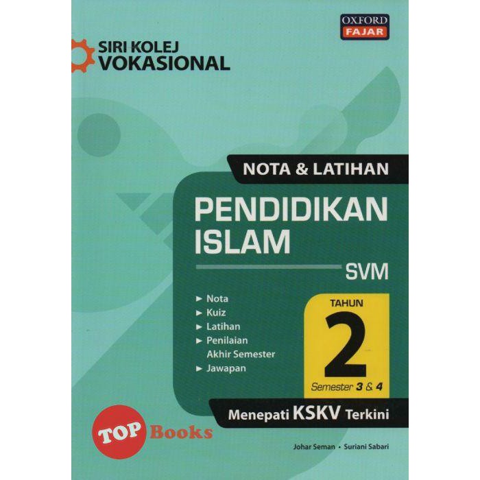 [SIRI KOLEJ VOKASIONAL] NOTA & LATIHAN PENDIDIKAN ISLAM TAHUN 2 SEMESTER 3&4 | Shopee Malaysia