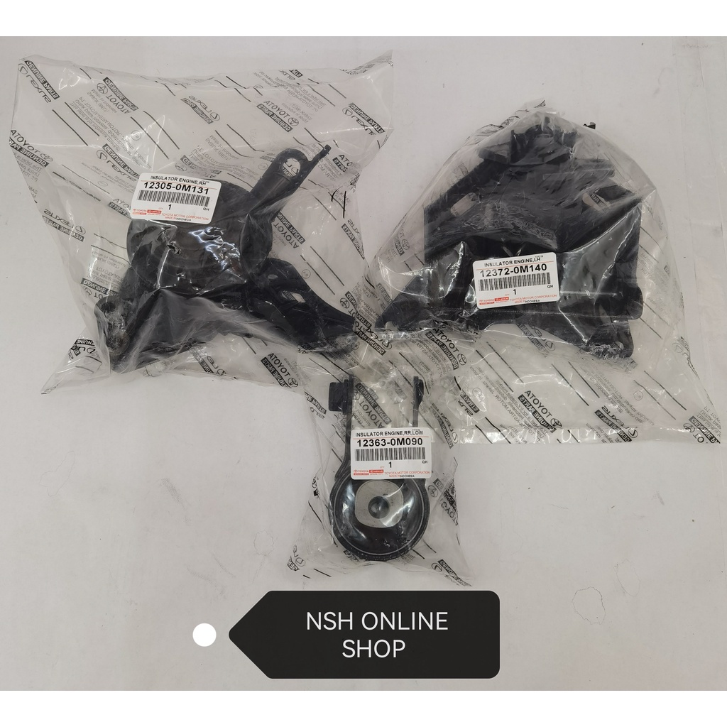 Engine Mounting Set (TOYOTA OEM) for Toyota Vios NCP93 NCP150 1.5 2008 ...