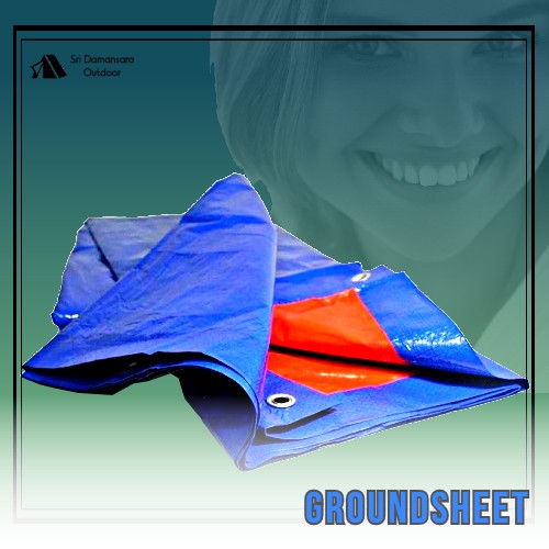 [Ready Stock] Groundsheet shelter canopy 20'x20' (blue/orange) | Shopee ...