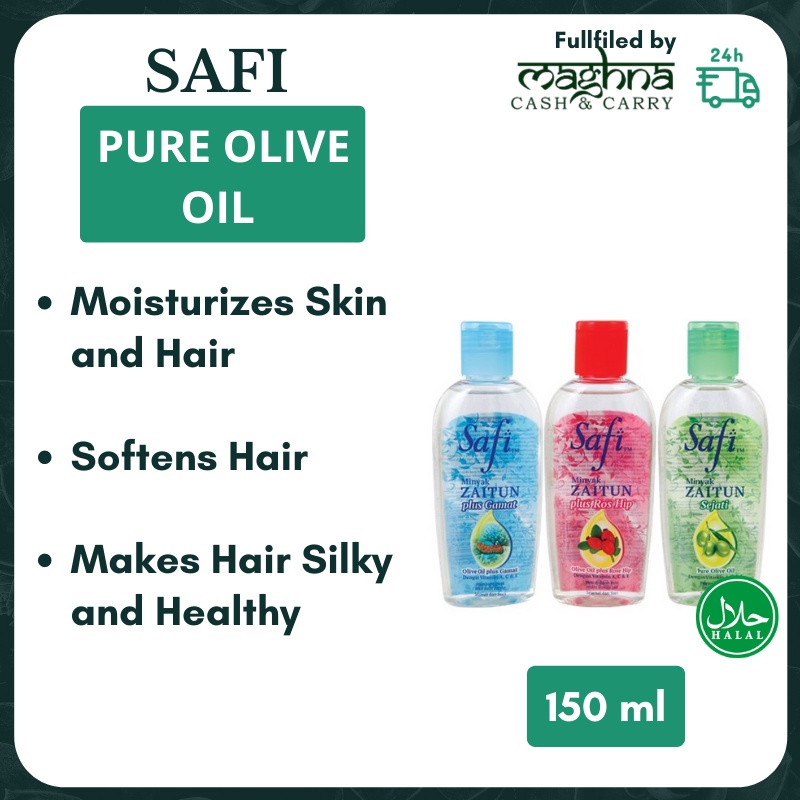 Safi Pure Olive Oil (Pure, Rose Hip, Sea Cucumber) - 1 Bottle (150 ml ...