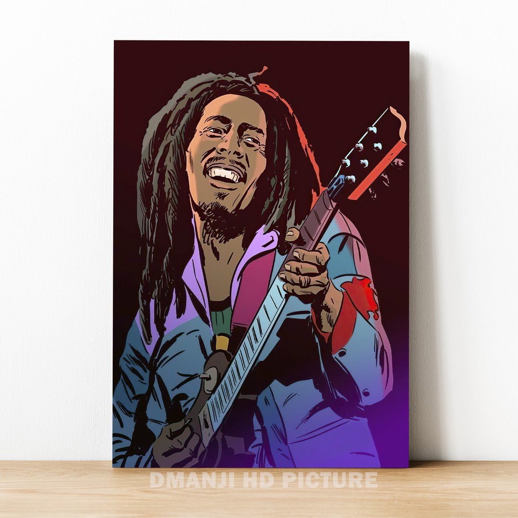 HIASAN DINDING KAYU 1-20 REGGAE WALL Decoration/20x30/BOB MARLEY Wood ...