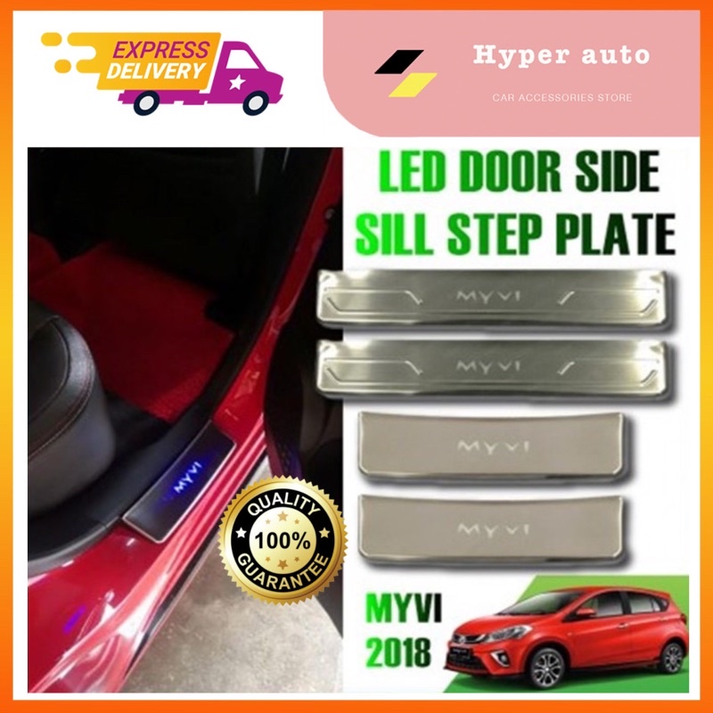 Perodua Myvi 2018-2022 LED Door Side Sill Step Plates car side door ...