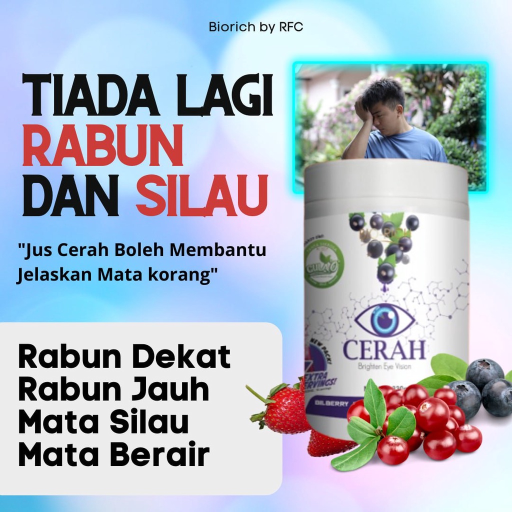 [Ready Stock] Jus Pencerah Mata Bio Rich Dengan 7 Jenis Berry Anti ...