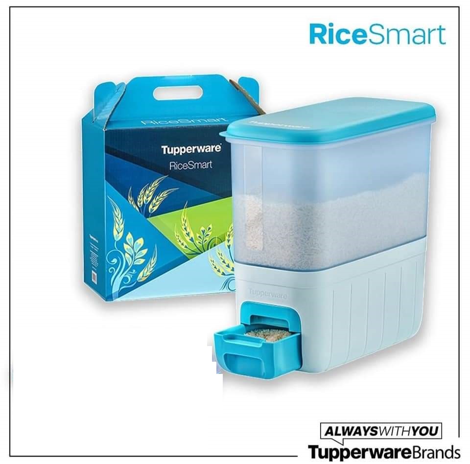 Tupperware Rice Smart 10kg RiceSmart Rice Dispenser Bekas Tong Beras ...