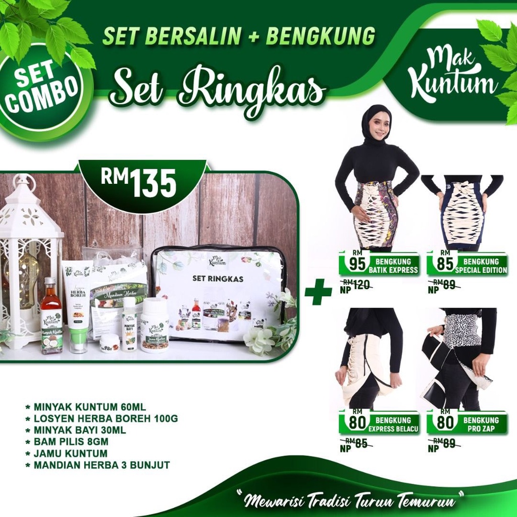 SET PANTANG MAK KUNTUM | SET BERPANTANG | SET BERSALIN | POSTNATAL SET ...