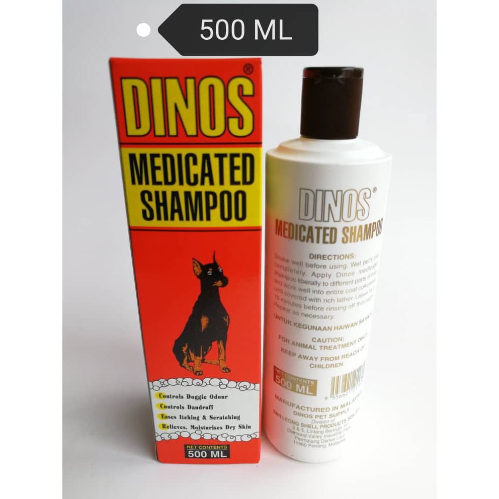 Dinos Medicated Dog Puppy Shampoo (500ml) | Shopee Malaysia