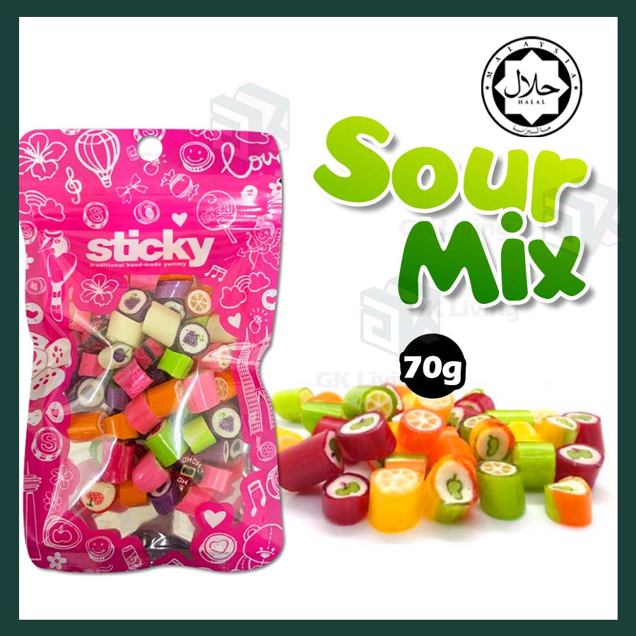 STICKY CANDY Gula-Gula HALAL Thank You / Happy Birthday / I Love You ...