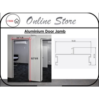 🔥Local Seller🔥Aluminium Door Jamb/Partition Door Frame/ Frame pintu ...