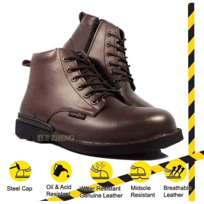 Original Hammer King's Steel Toe Mid Cut Safety Shoes #13019 | Shopee ...