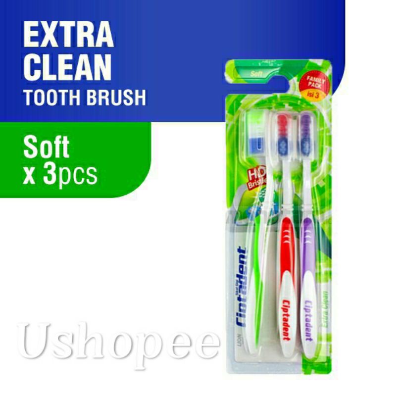 Ciptadent Extra Clean Soft toothbrush contains 3 pcs | Shopee Malaysia
