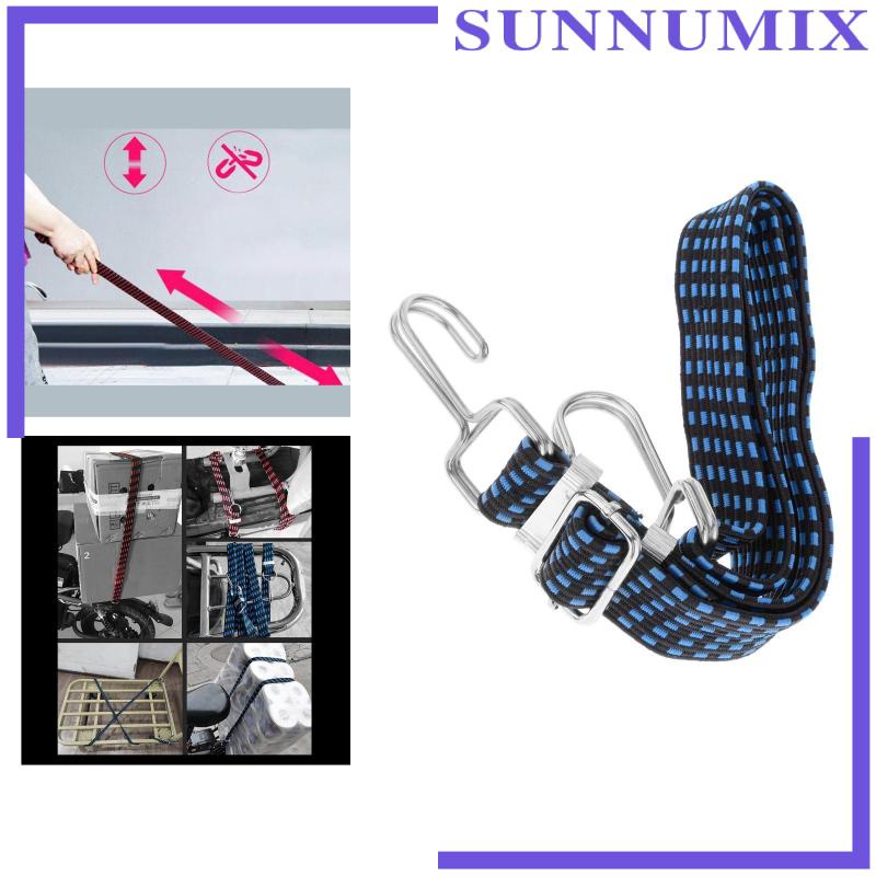 [SunnimixMY] Flat Bungee Cords Elastic Luggage Straps with Hooks, Heavy ...