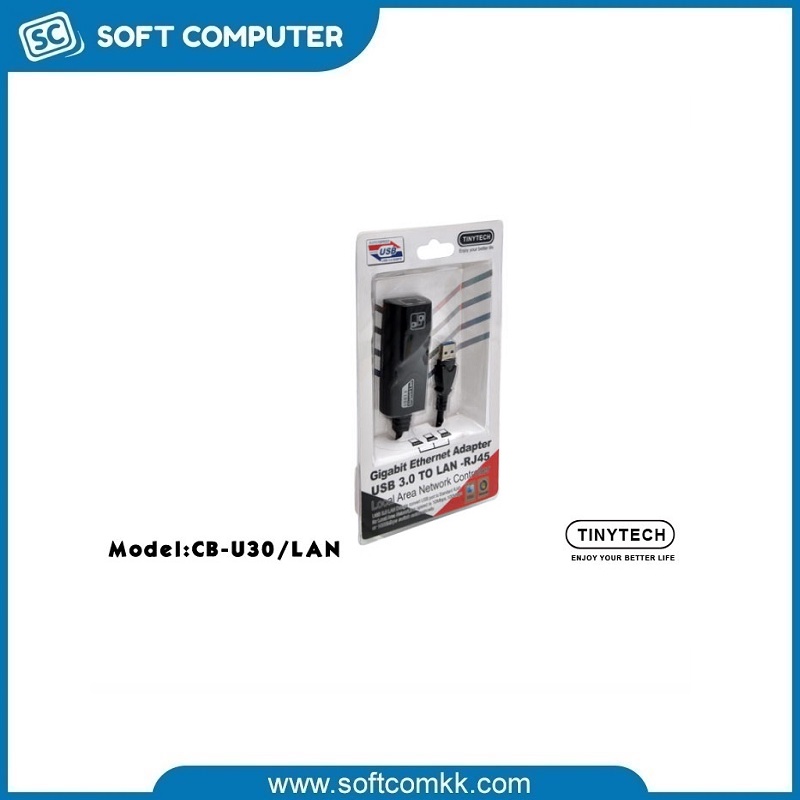 TinyTech CB-U30/LAN USB 3.0 To Gigabit Network Adapter for PC/Computer ...