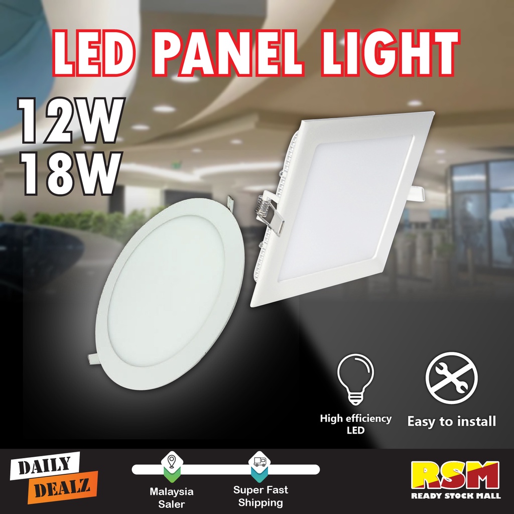 LED Panel Ultra Thin Light Indoor Mounted Deco Round/Square Ceiling ...