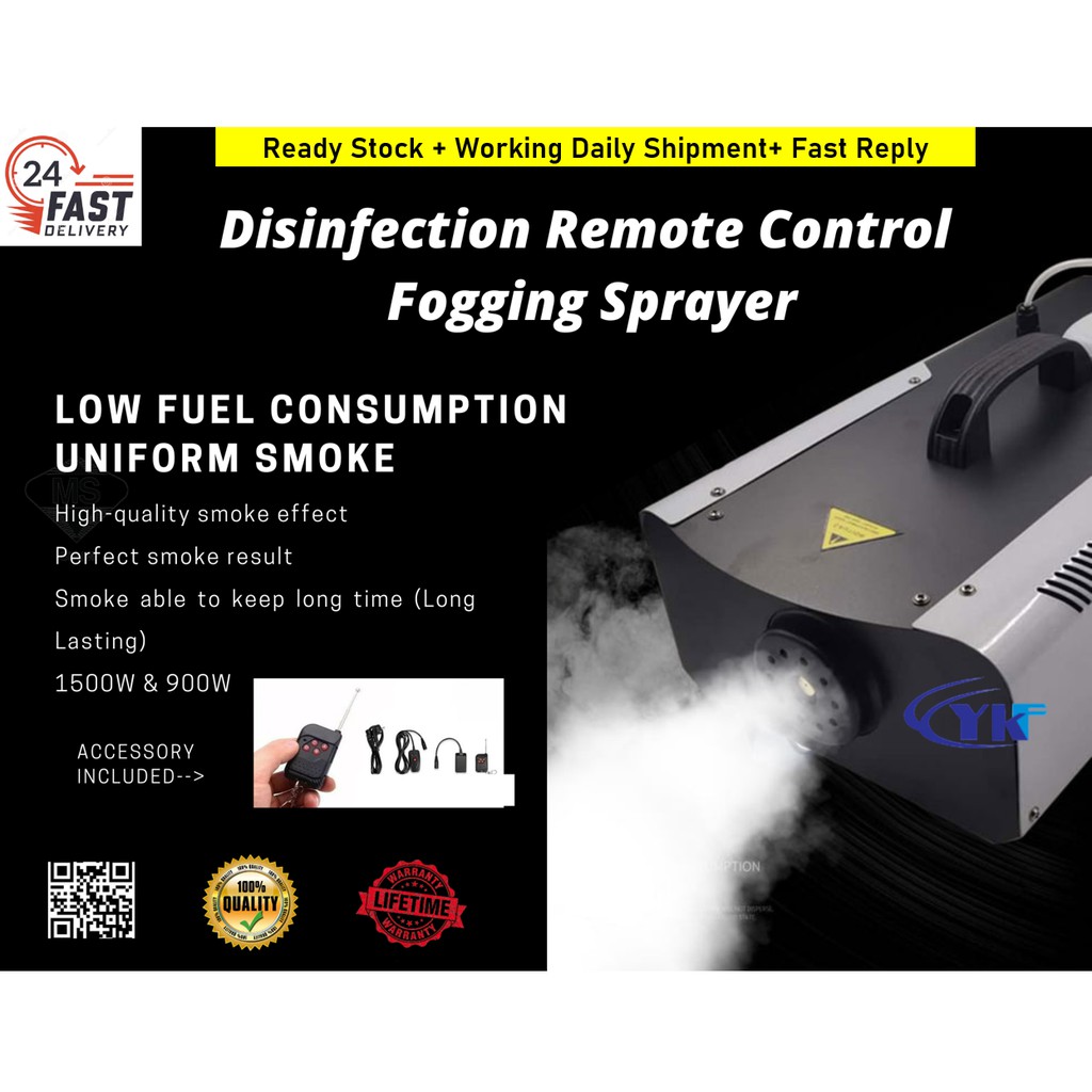 1500W Disinfectant Fogging Machine Remote Control Disinfection Fogging ...