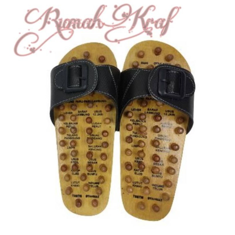 selipar urut kayu tradisional 🎉🎉READY STOCK🎉🎉 (wooden reflexology shoes ...