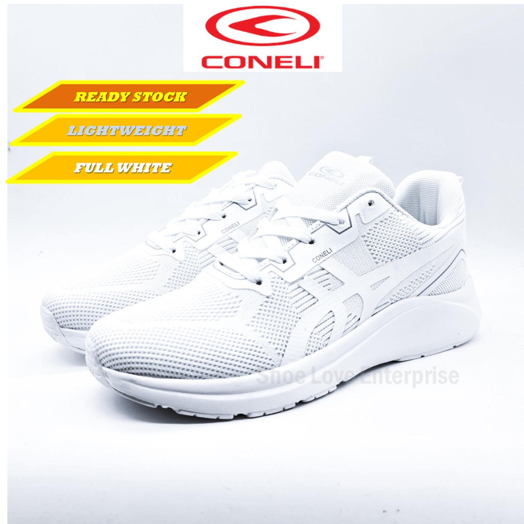 🔥Ready Stock🔥 Kasut Sukan Putih CONELI Running / White Sport Shoe Kasut ...